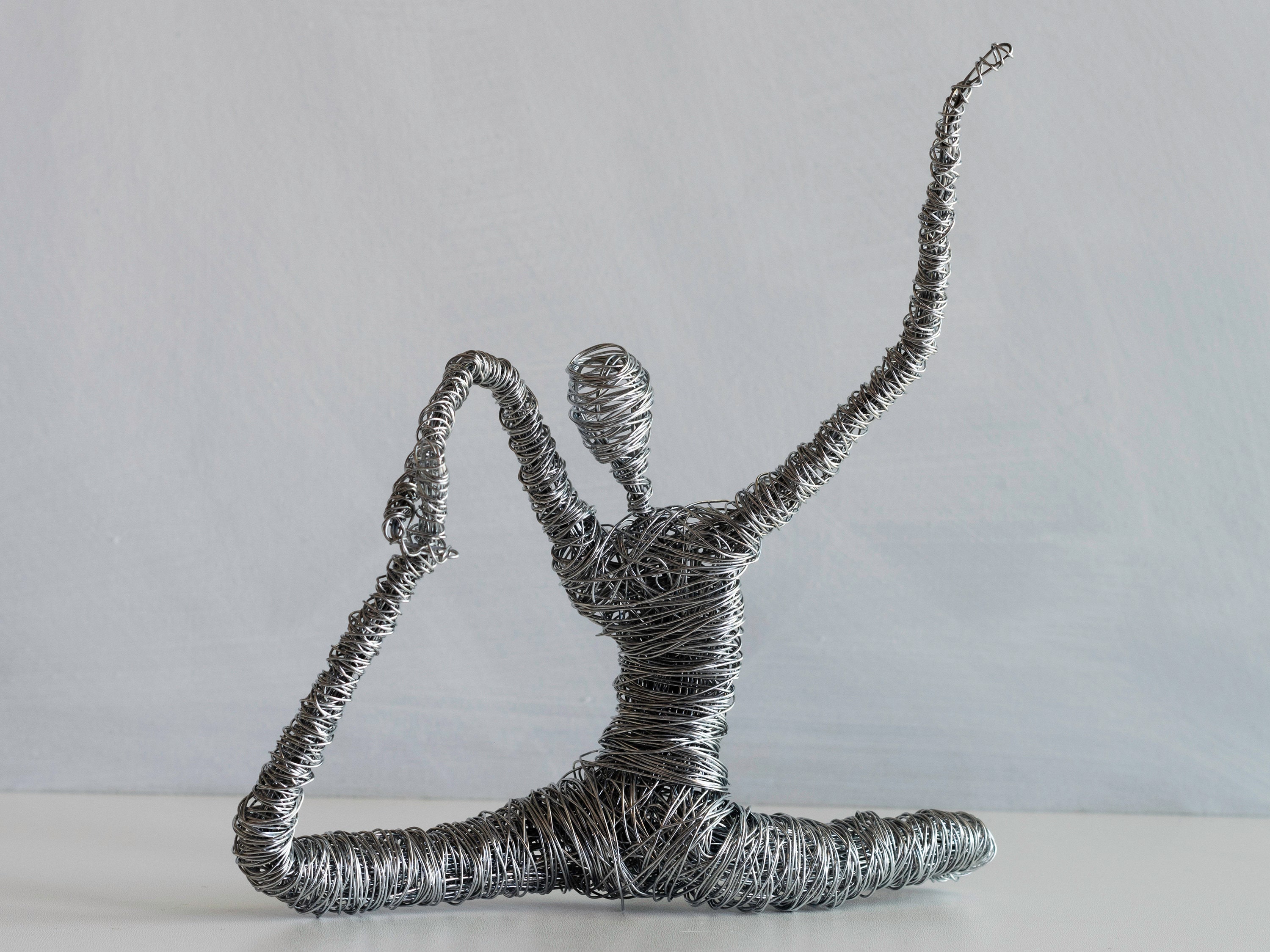 Yoga pose figure sculpture yoga wire sculpture unique gift | Etsy