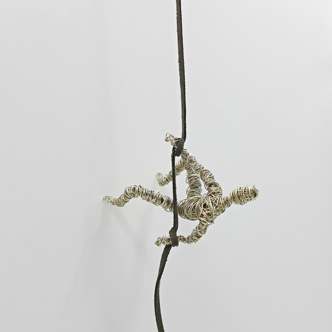 Climbing Man Figure Wall Art Decor, Wire Sculpture, Housewarming Gift ...