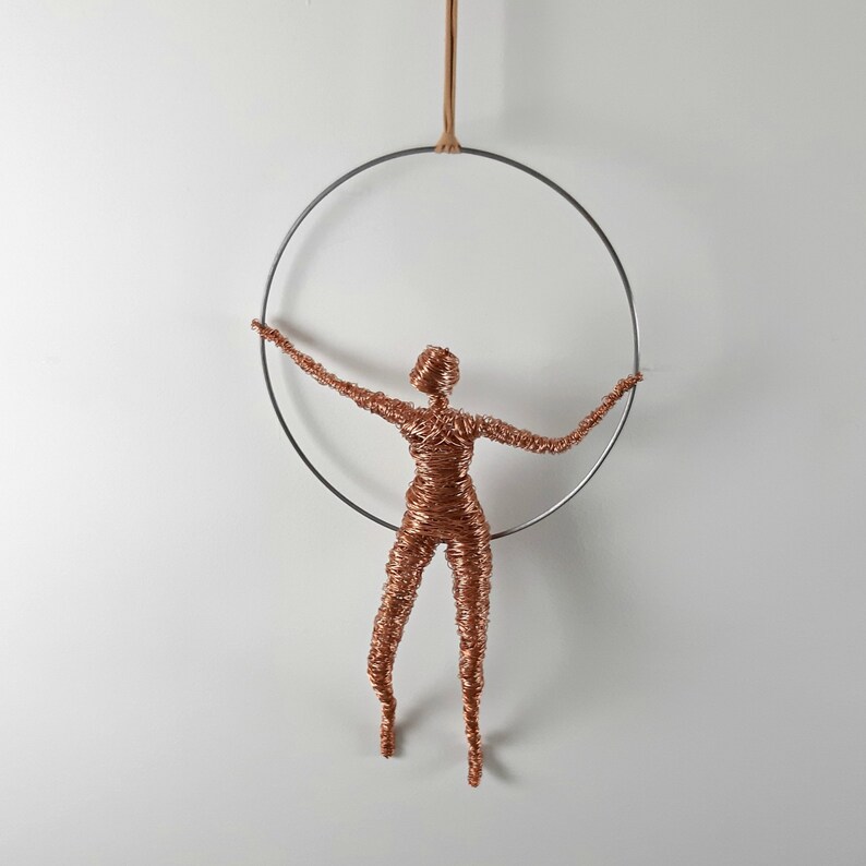 Circus Acrobat Aerial Hoop Acrobat Aerial Yoga Art Wire - Etsy