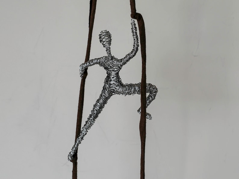 Aerial Acrobat Sculpture Wall Art Wire Sculpture Wall - Etsy