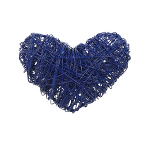 Blue Heart Wall Art, Original Wall Art, Heart Artwork, Valentine for ...