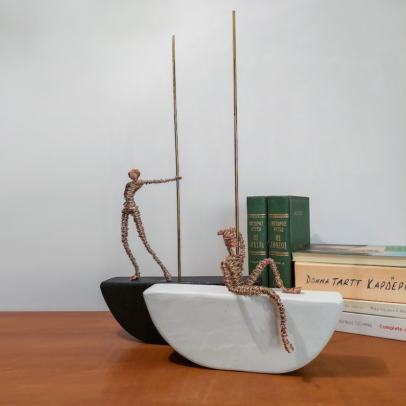 Decorative Handmade Home Decor Sculpture Set of Two Wire - Etsy