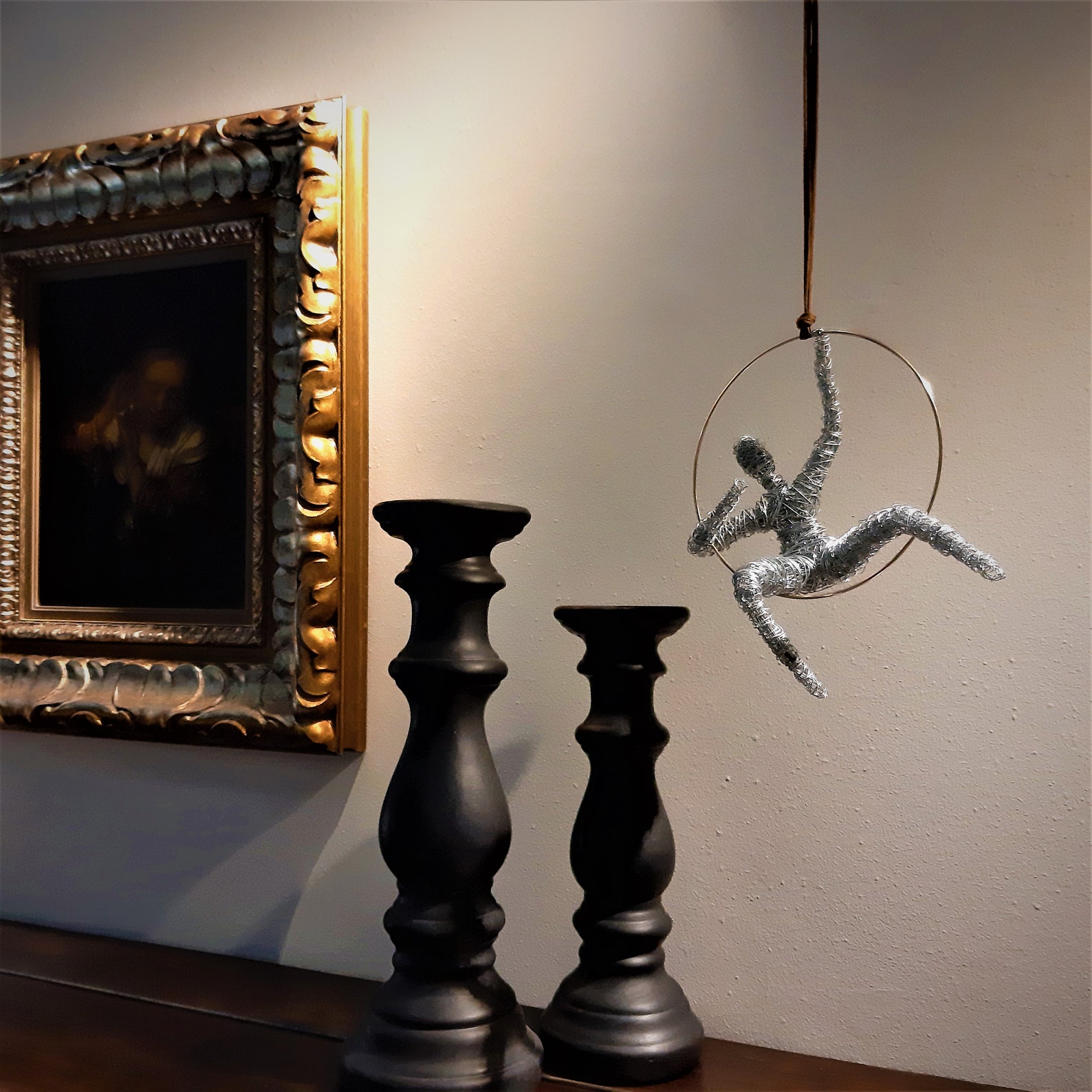 Aerial Hoop Acrobat Sculpture Sports Wall Art Decor Unique - Etsy