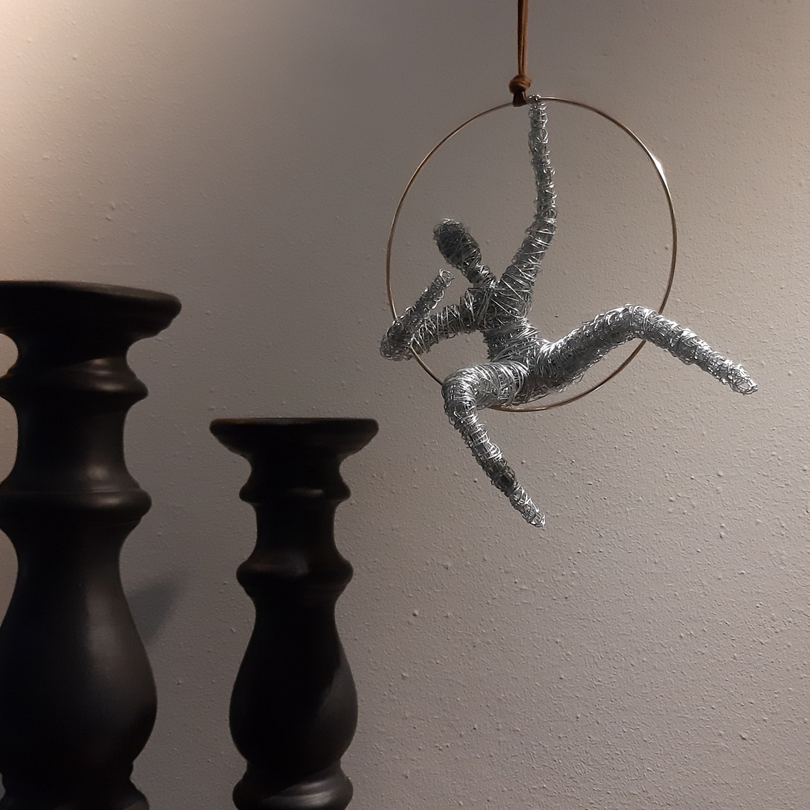 Aerial Hoop Acrobat Sculpture Sports Wall Art Decor Unique | Etsy