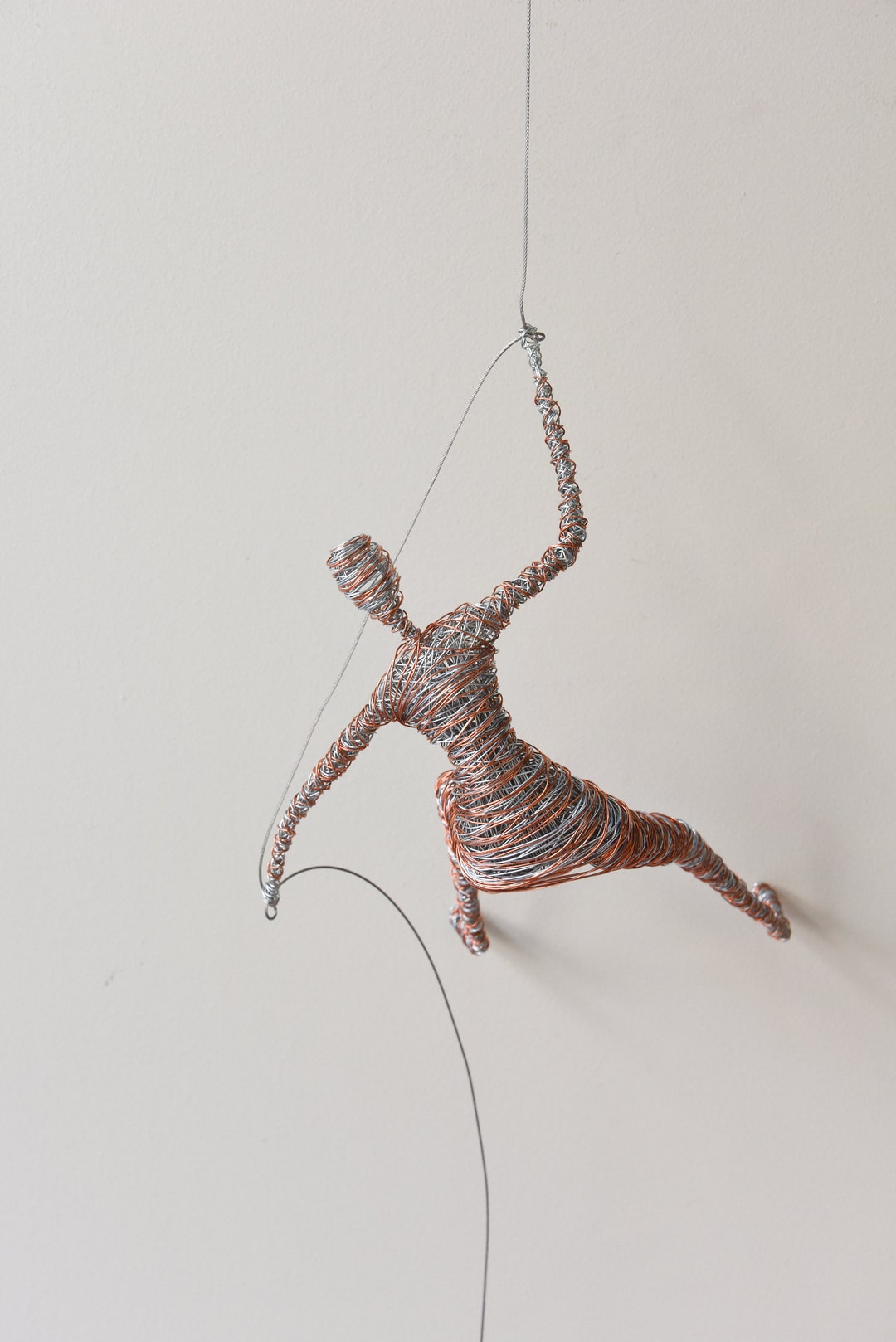 Climbing Figure, Wall Sculpture, Climbing Sculpture Wire Art, Climbing ...