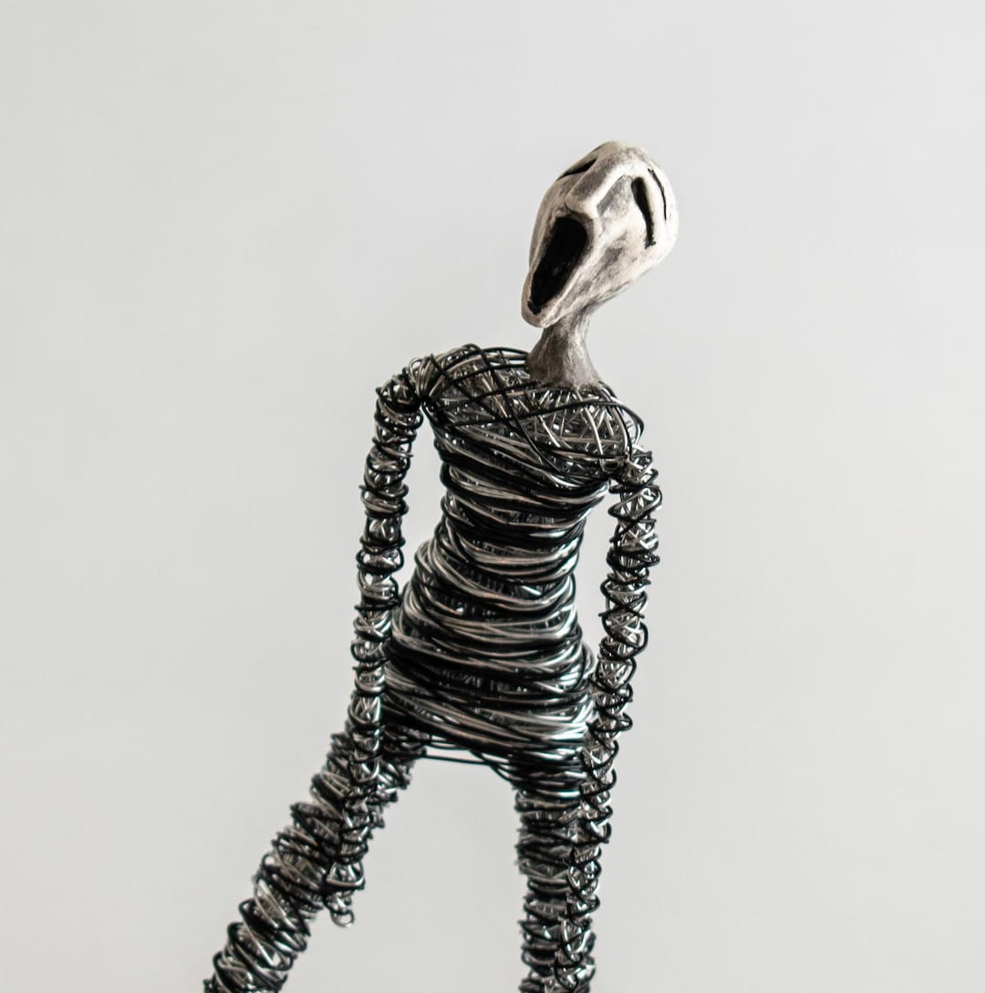 Horror Art Sculpture, Dark Sculpture, Scary Sculptures, Wire Sculpture ...