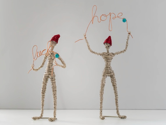 Wire Sculptures Of People