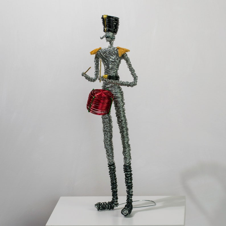 Wire Nutcracker Sculpture, Christmas Soldier Figurine, Art Gift - Etsy