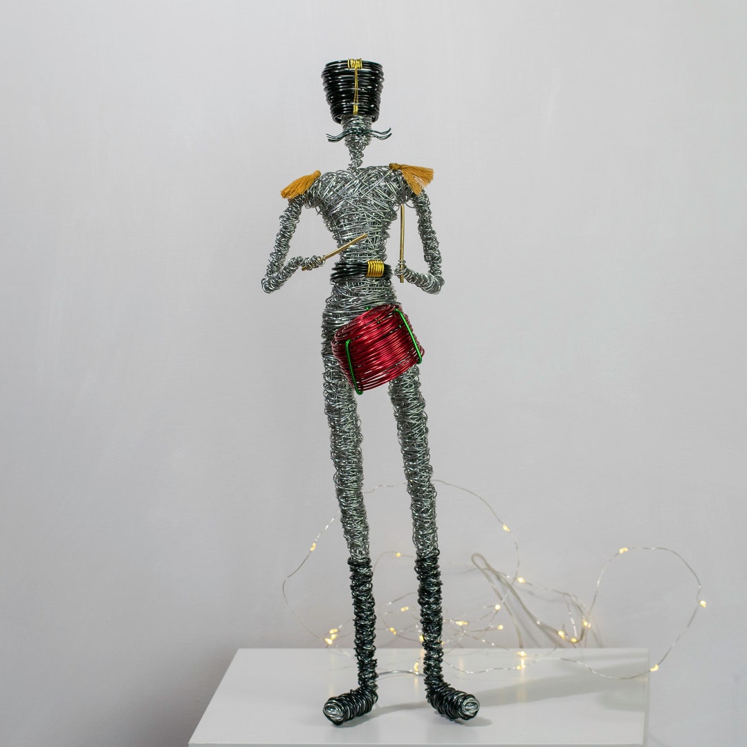 Wire Nutcracker Sculpture, Christmas Soldier Figurine, Art Gift - Etsy