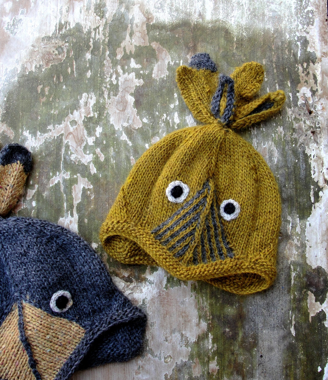 Kid's Bird Wool Knit Hat, Luxurious Accessory Earthy Colors - Etsy