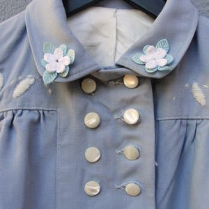 Blue Lace Jacket, Baby Child Coat Size 12-18 Months Vintage Embellished ...