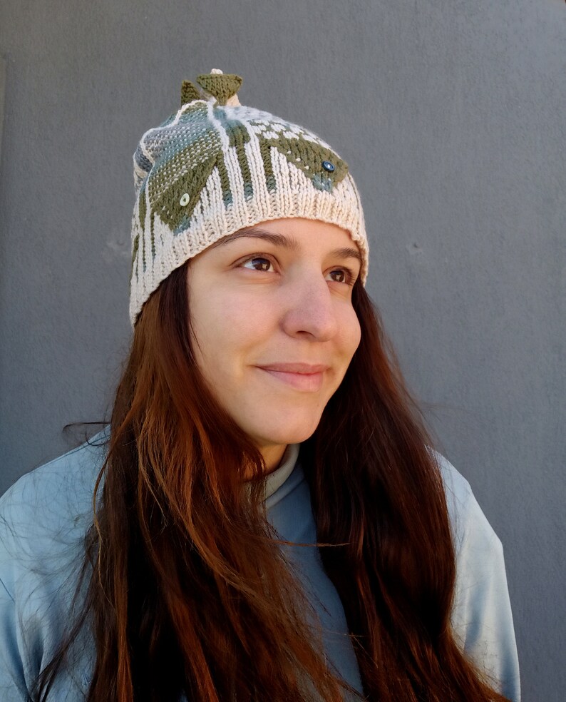 Nautical Wool Knit Hat Pisces, Fish, Luxurious Accessory Earthy Colors ...