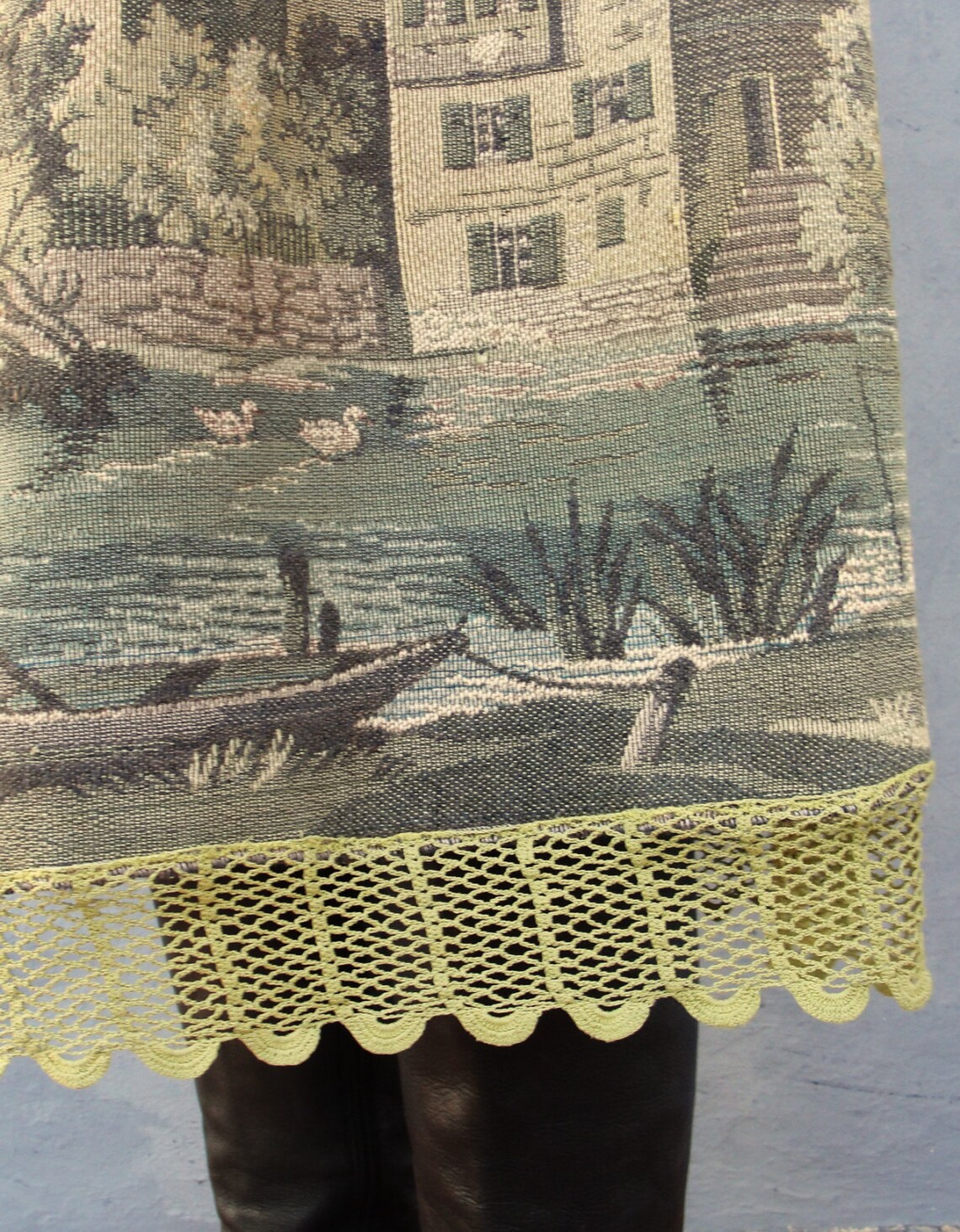 Village by the River Skirt Fairy Tale Vintage Plus Size Clothing ...