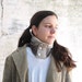 Ombré Cowl Leather and Wool Cowl Luxurious Accessory - Etsy