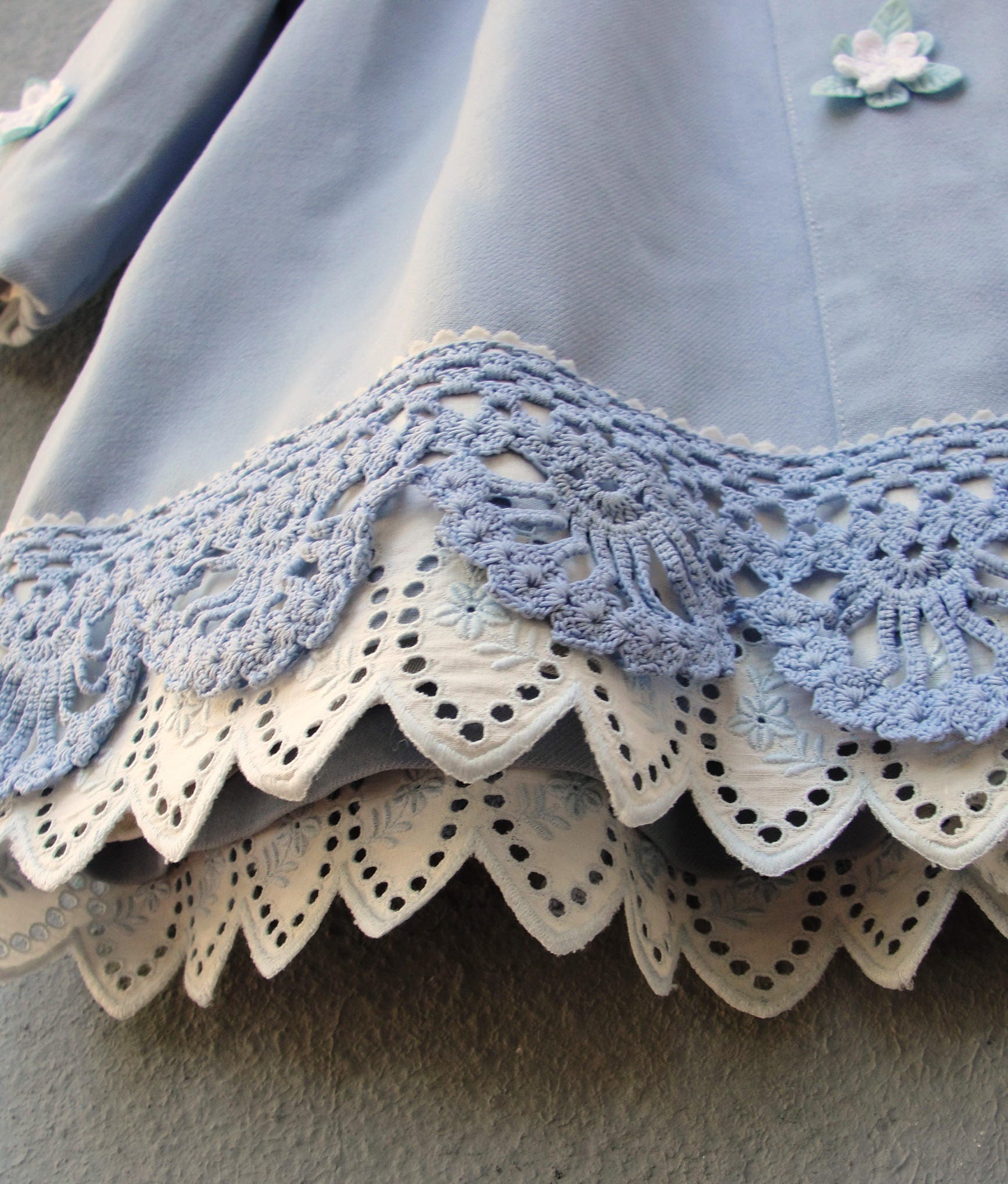 Blue Lace Jacket Baby Child Coat Size 12-18 Months Vintage - Etsy