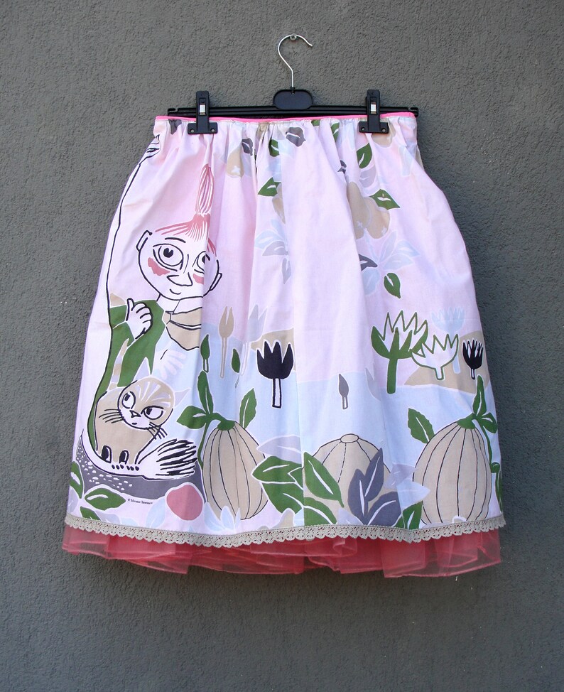 Moomin Characters Skirt Finnish Design Finlayson. Satumuumi. - Etsy