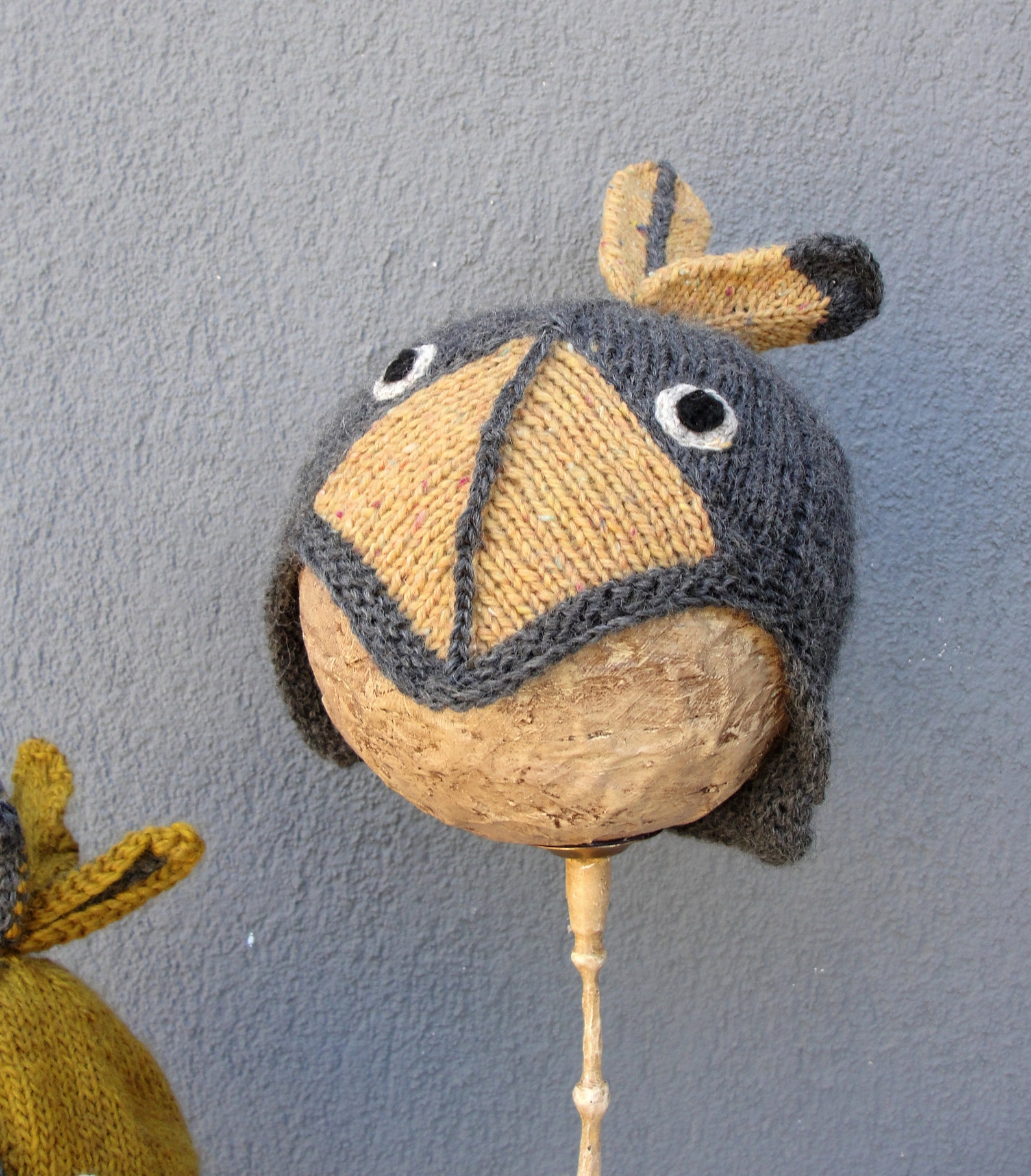 Kid's Bird Wool Knit Hat, Luxurious Accessory Earthy Colors - Etsy
