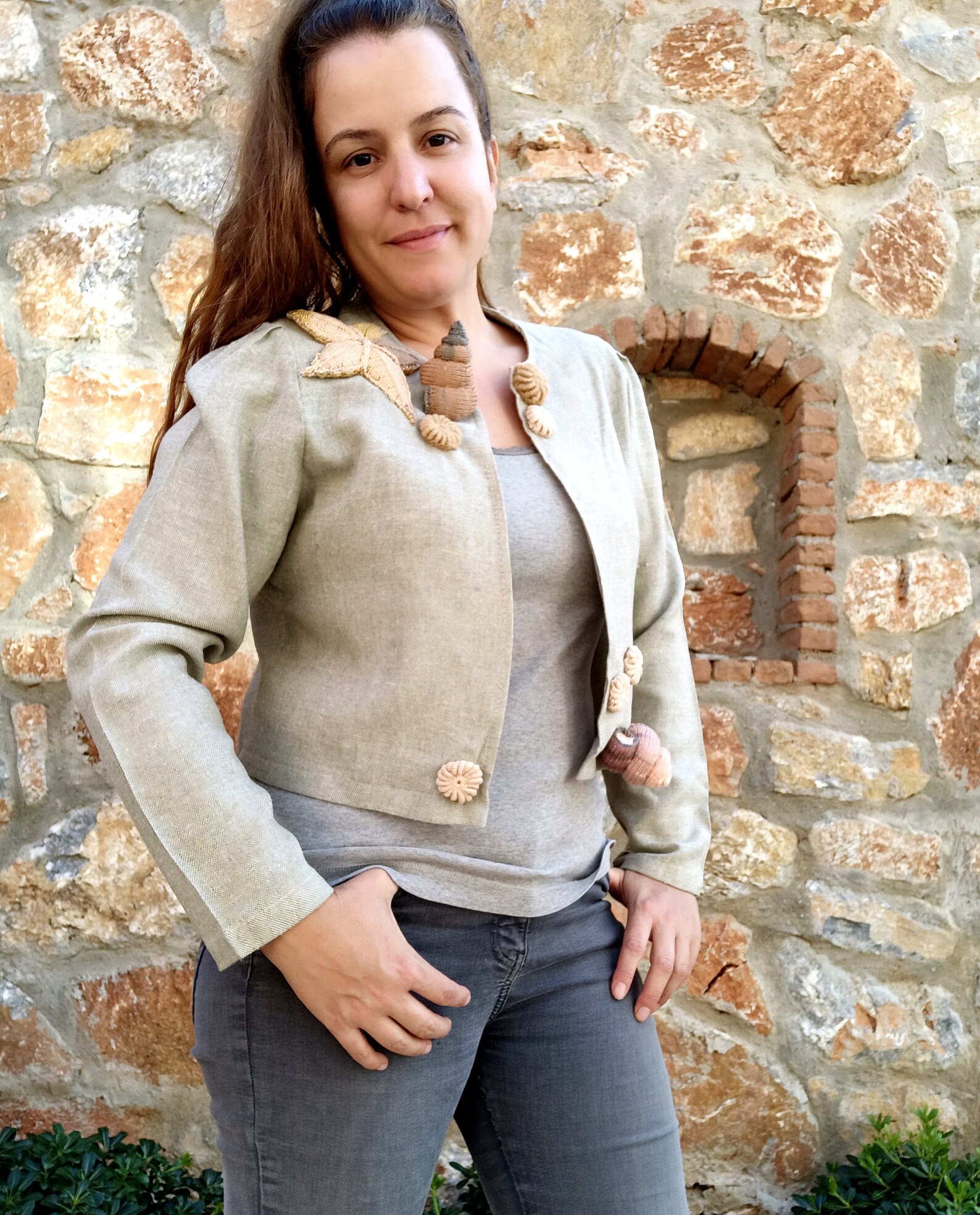 Sand and Shells Jacket Vintage Embellished Beach Jacket Size Medium - Etsy