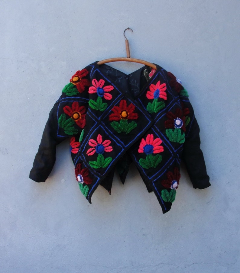 Bohemian Embroidery Coat Jacket Clothing Vintage Punch Needle ...