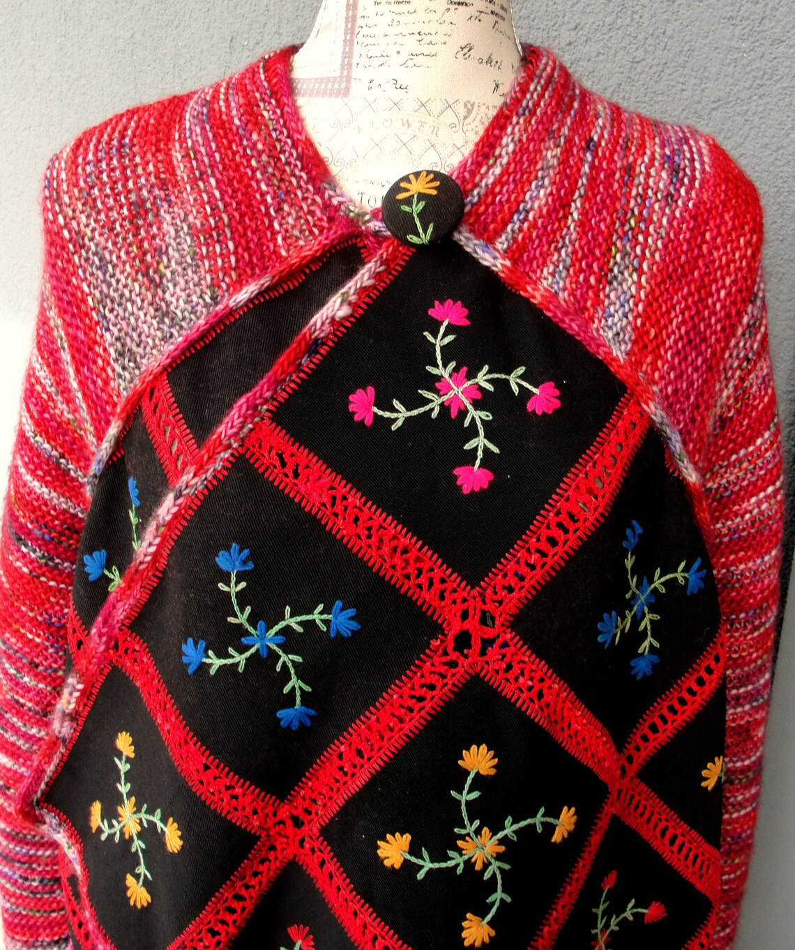 Bohemian Embroidery Cardigan Jacket Clothing Vintage - Etsy