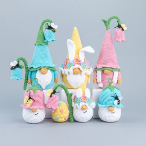 24 Crochet Gnome Patterns PDF Amigurumi Pattern Book by Mufficorn ...