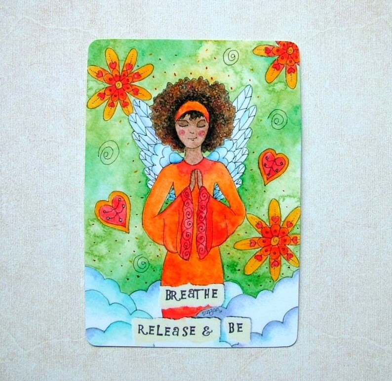 Angel Affirmation Cards Angel Inspiration Cards Angel | Etsy