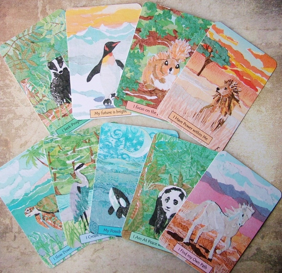 Animal Affirmation Cards, Uplifting Affirmation Cards, Spirit Animal ...