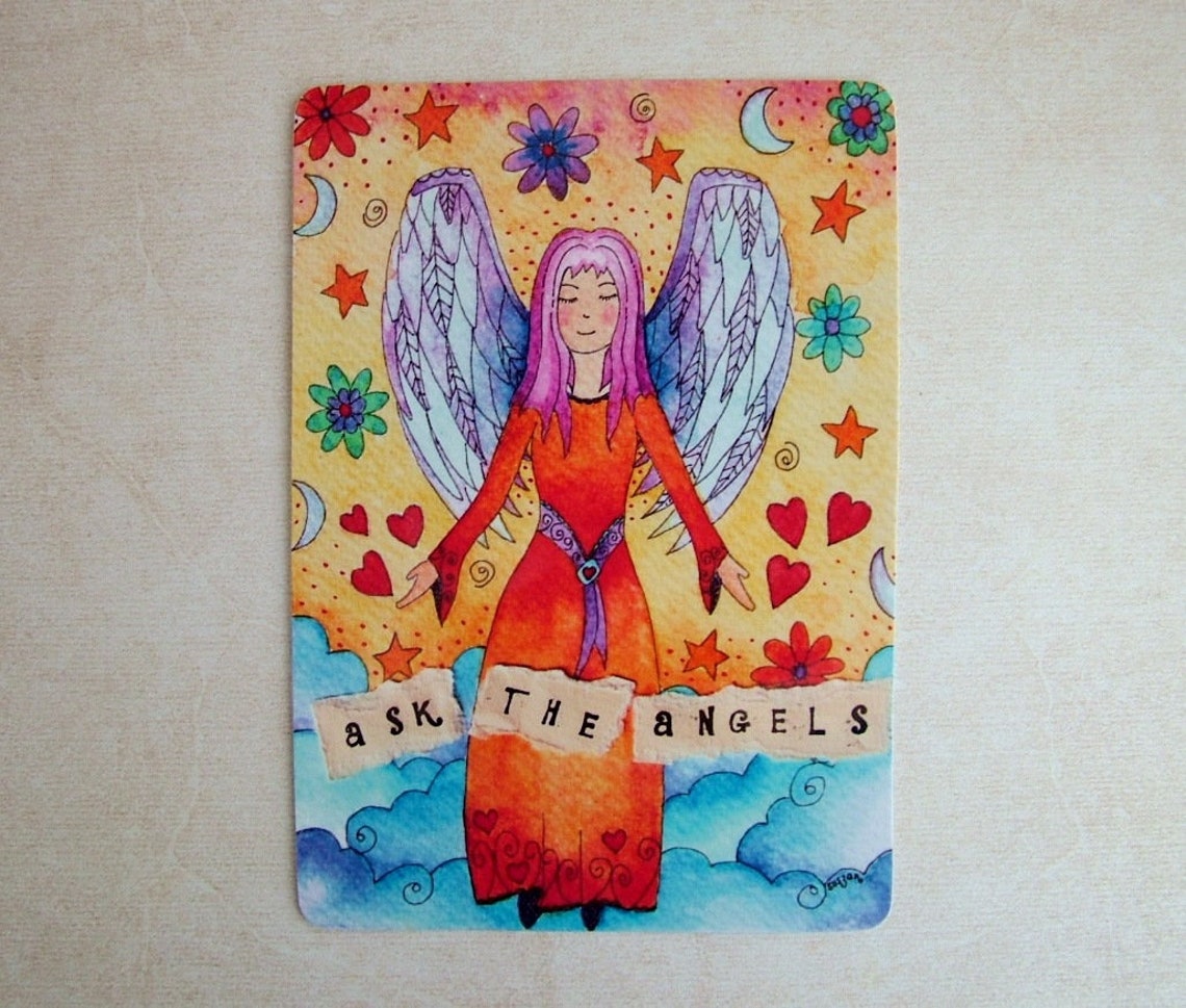 Angel Affirmation Cards Angel Inspiration Cards Angel | Etsy