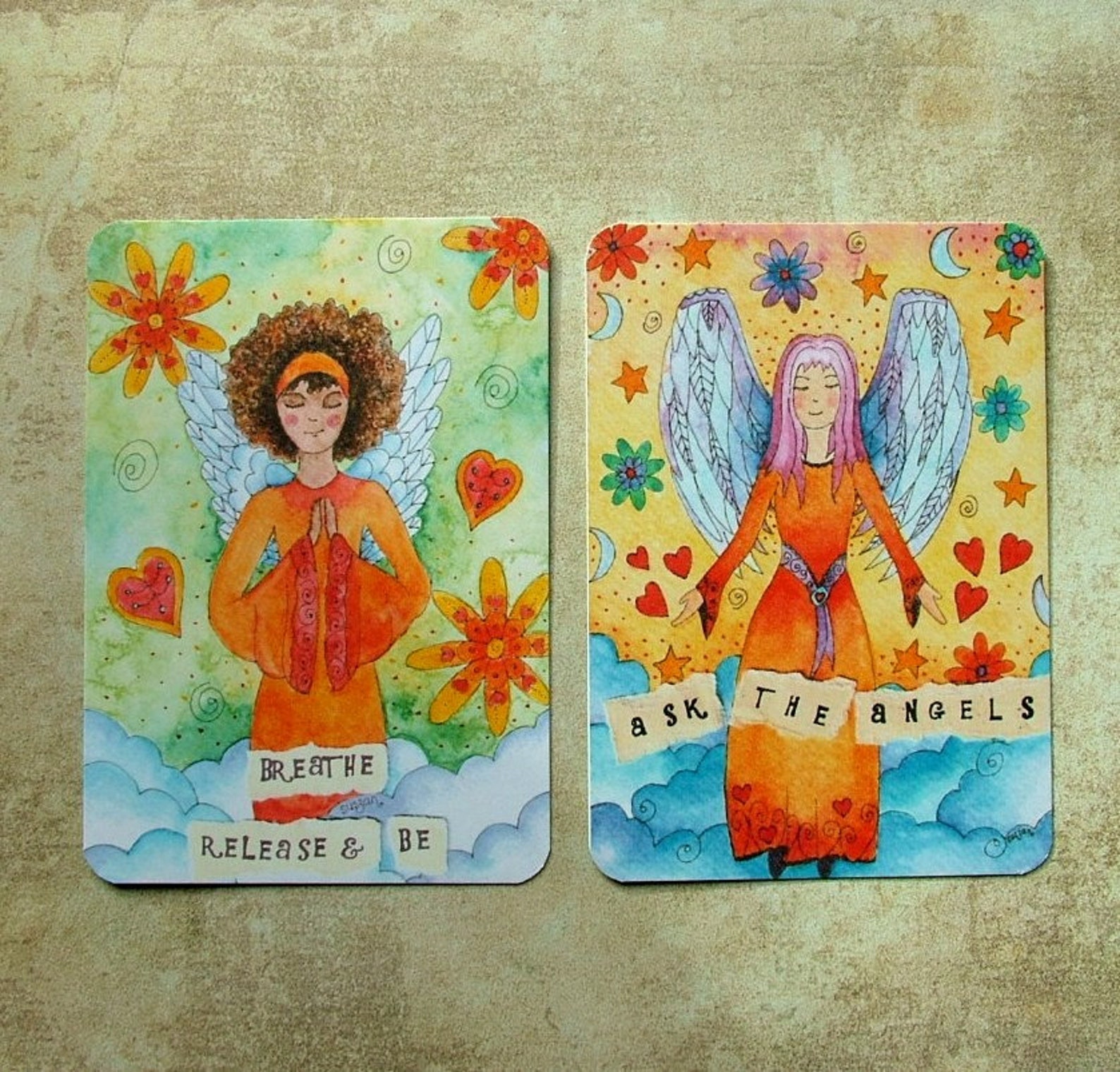 Angel Affirmation Cards Angel Inspiration Cards Angel - Etsy