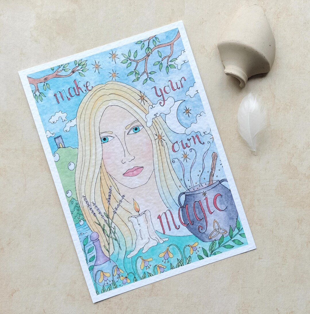 Make Your Own Magic Affirmation Quote Art Print - Etsy