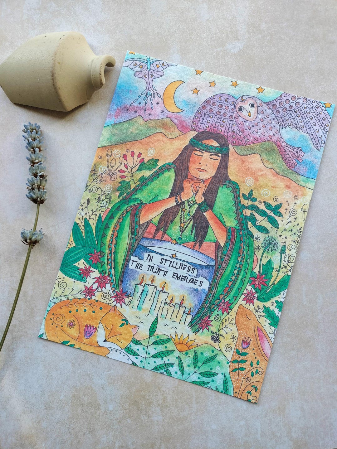 In Stillness the Truth Emerges Art Print - Etsy