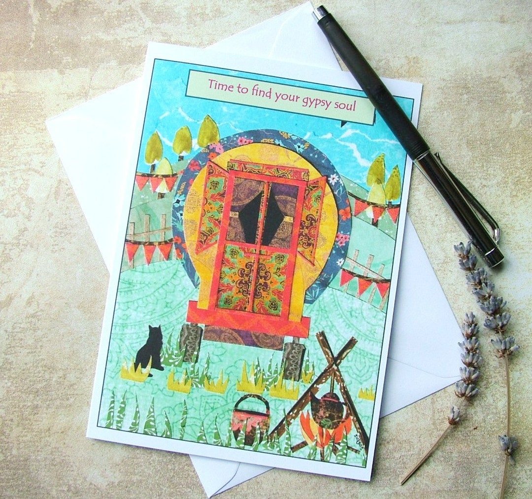Time to Find Your Gypsy Soul Card, Gypsy Caravan Card, Positivity Card ...