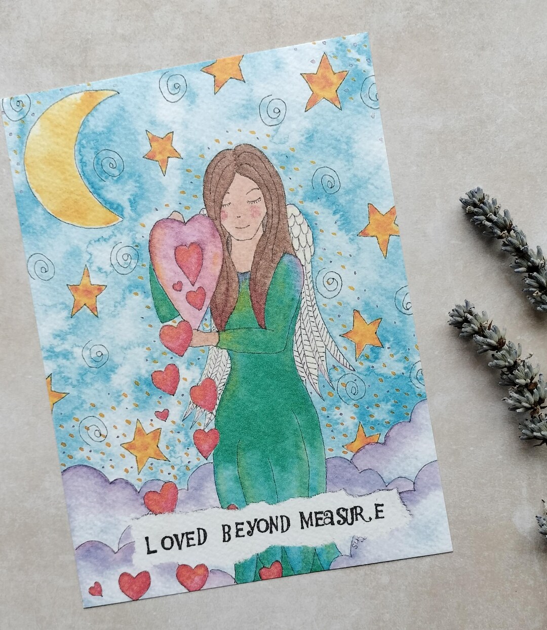 Loved Beyond Measure Angel Art Print - Etsy