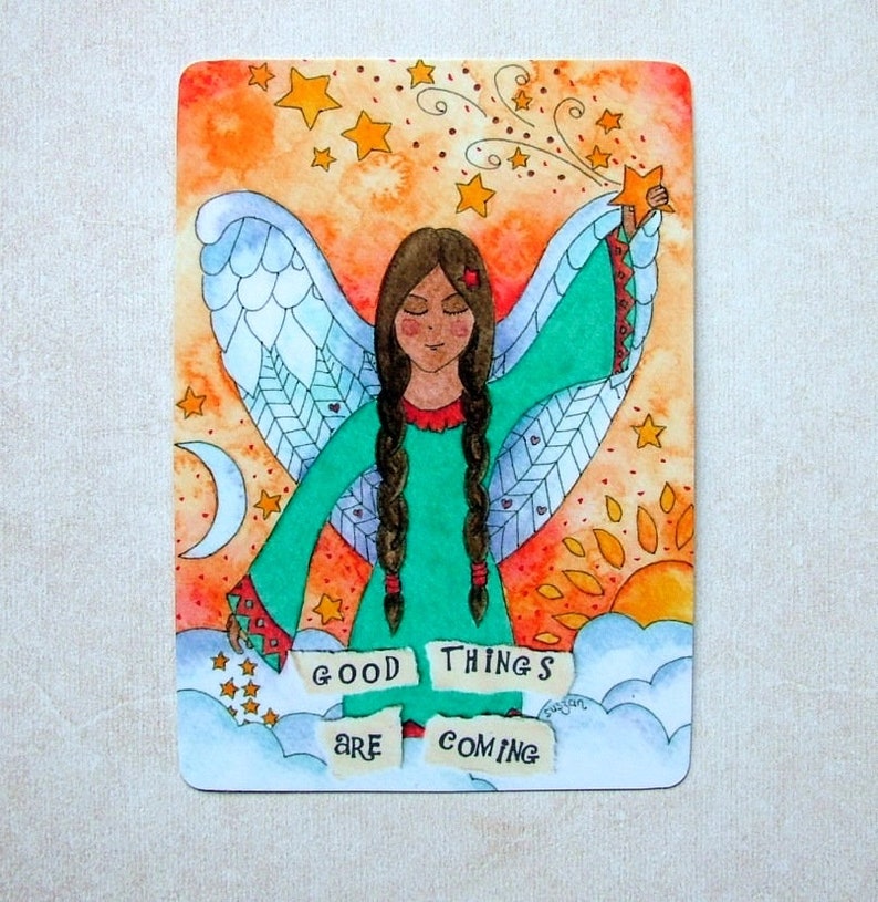 Angel Affirmation Cards Angel Inspiration Cards Angel | Etsy