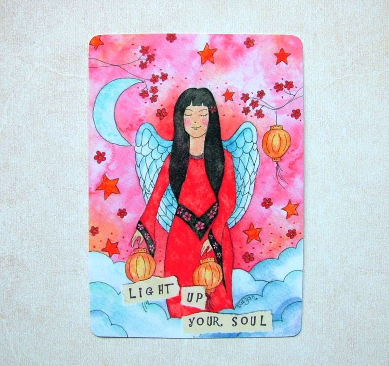 Angel Affirmation Cards Angel Inspiration Cards Angel | Etsy