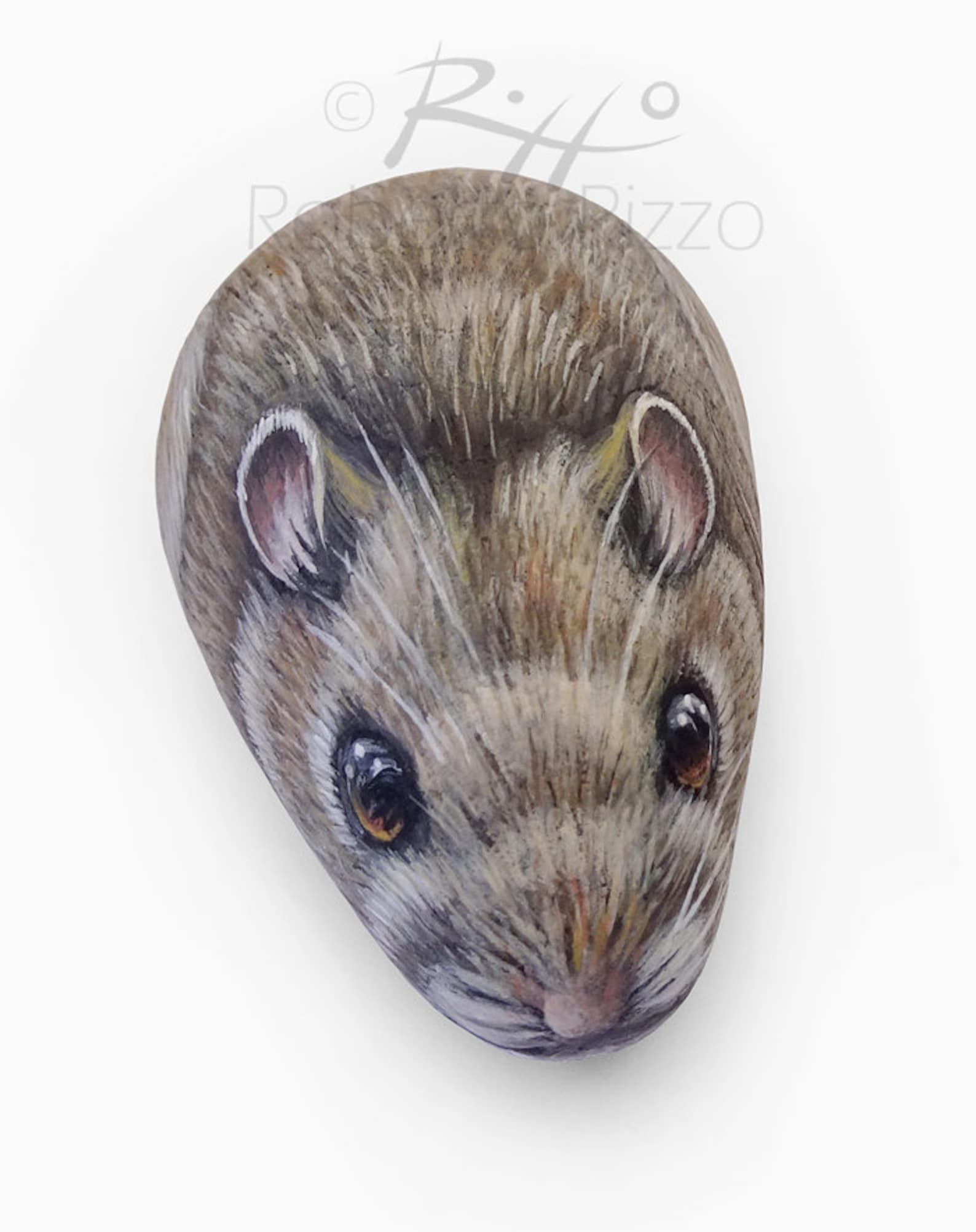 Incredibly Realistic Hand Painted Rock Mouse | Stone Art Painted Rocks ...