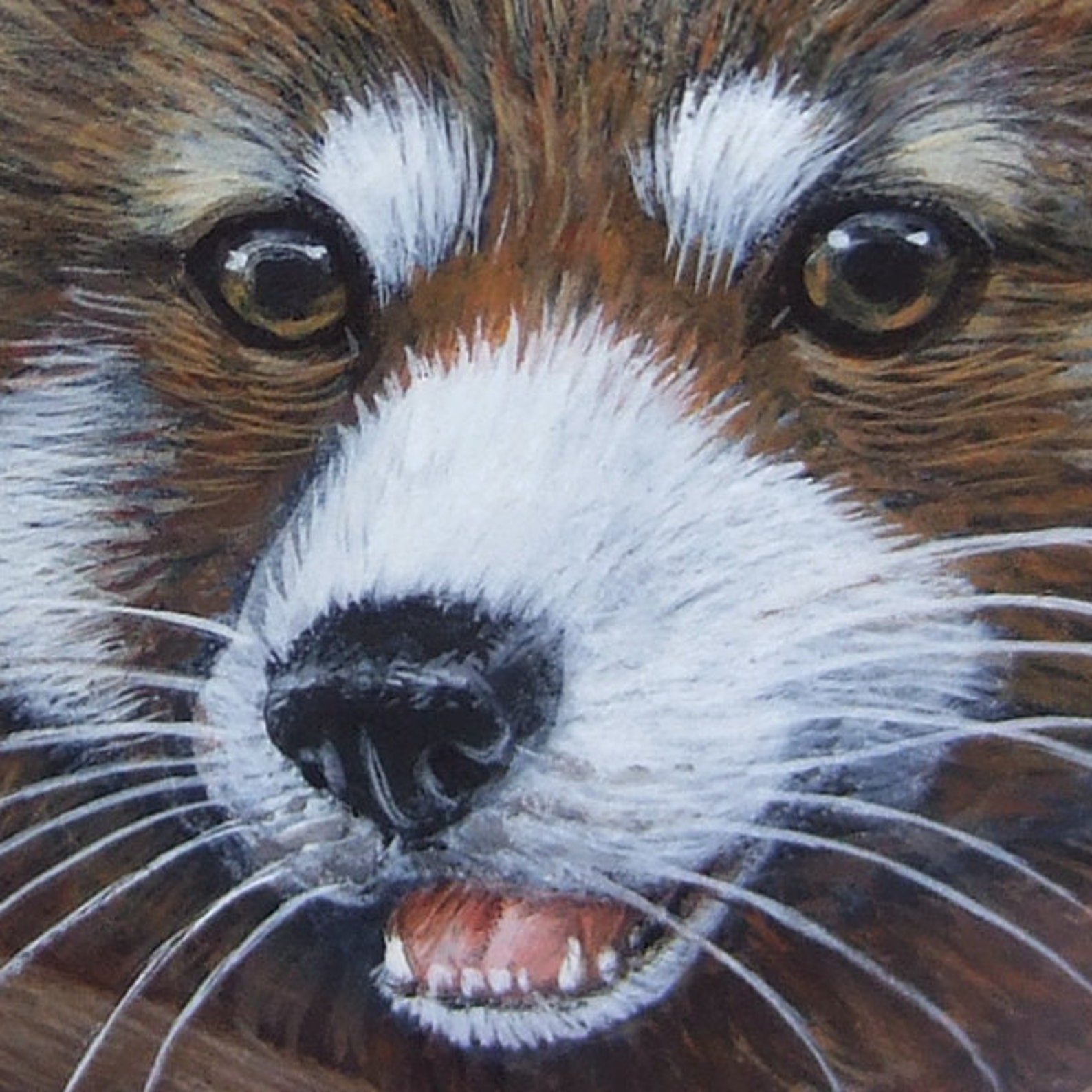 Rock Painted Red Panda Stone Painting Art by Roberto Rizzo - Etsy