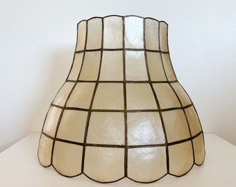 Vintage Capiz Shell Lamp Shade / Art Decor Style /antique Style Large ...