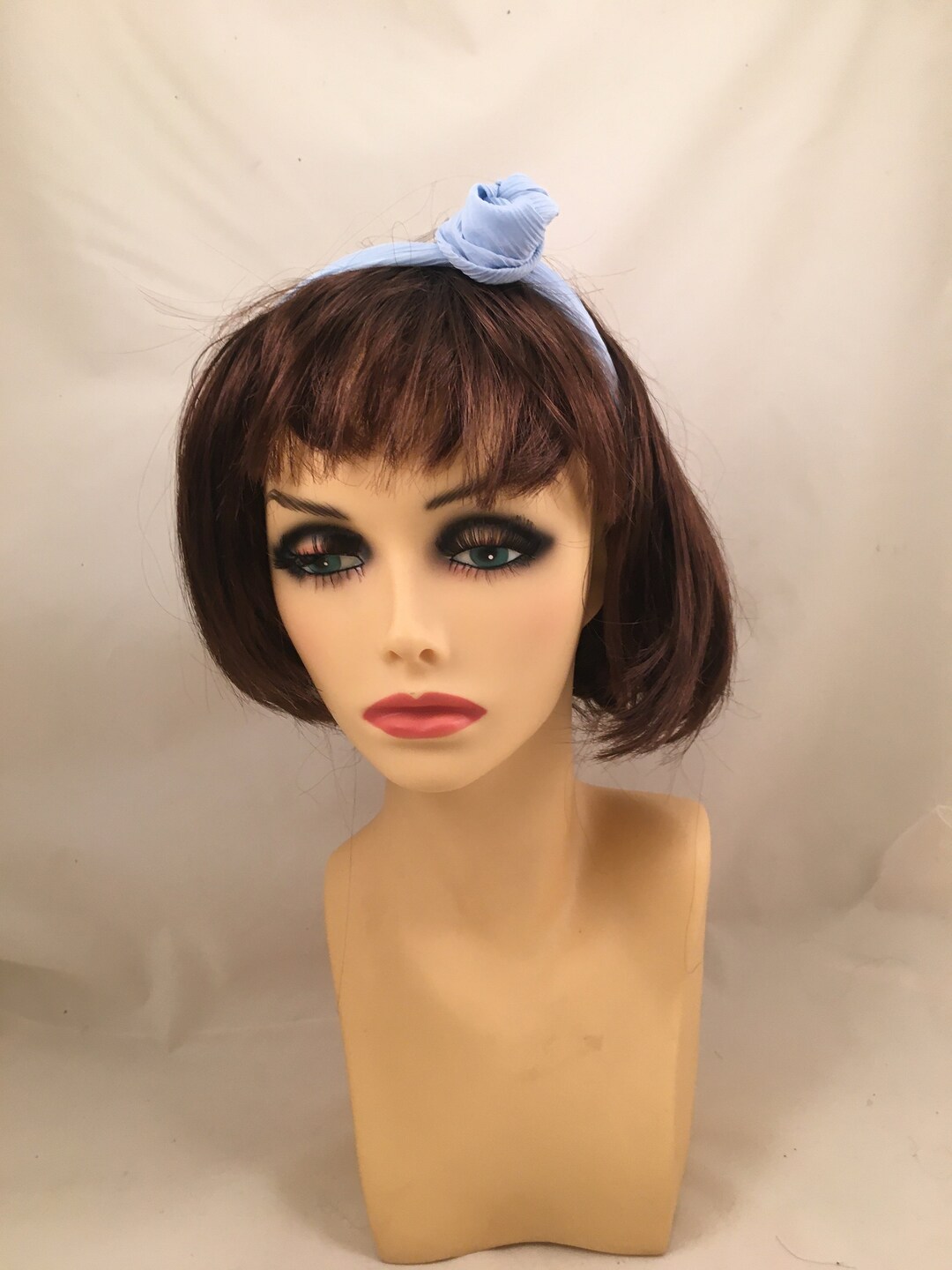 Blue Headband / Tai Day Hair Bands / Bandana / Flower Turban / Dolly ...