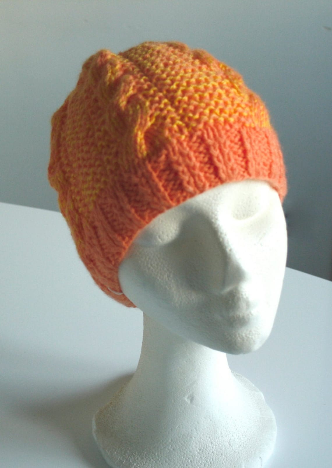 Orange cap / wool cap / winter wool cap / snow cap / | Etsy