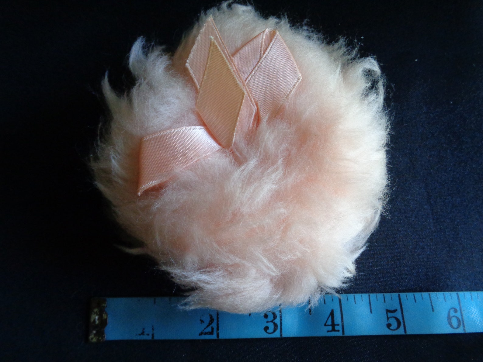 Vintage 1920's Powder Puff Large Peach | Etsy