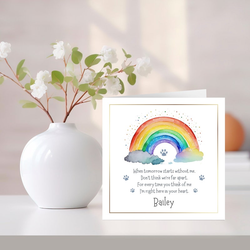 Pet Loss Card - Etsy