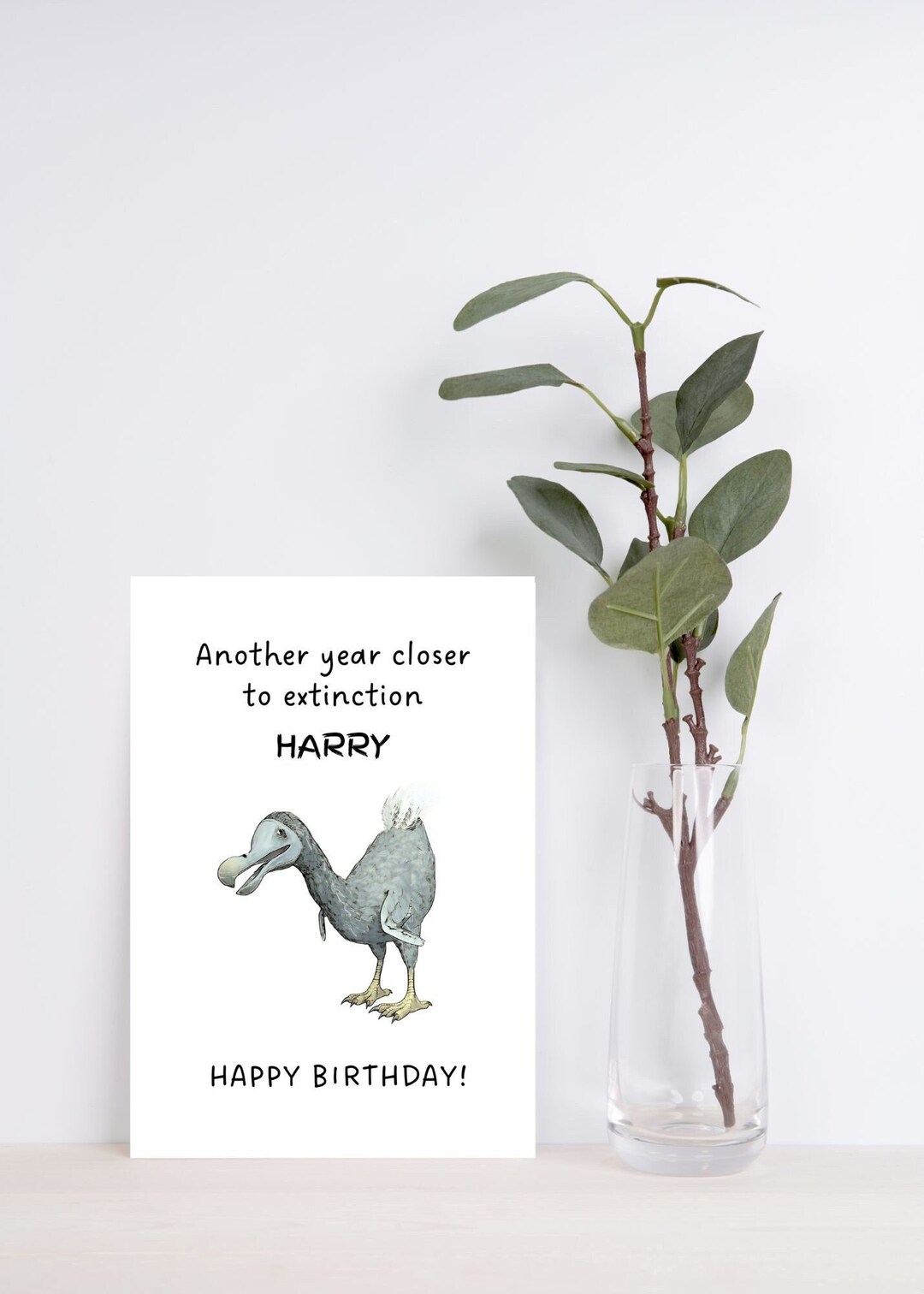Dodo Birthday Card, Funny Birthday Card, Personalised Birthday Card ...