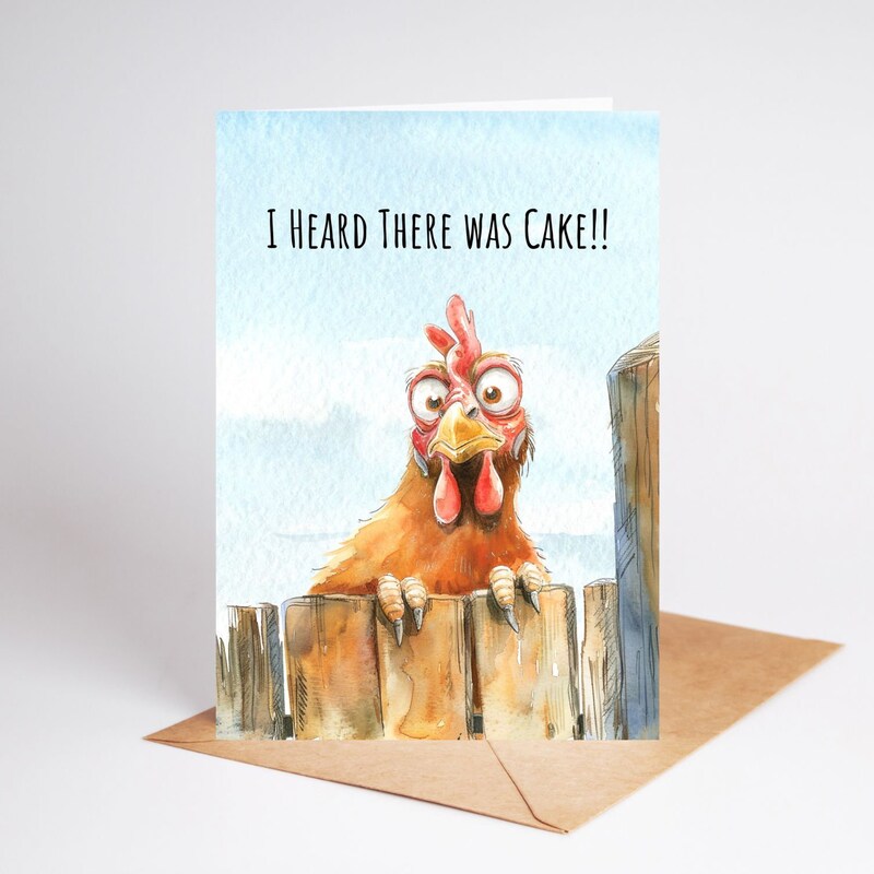 Chicken Birthday Cards - Etsy