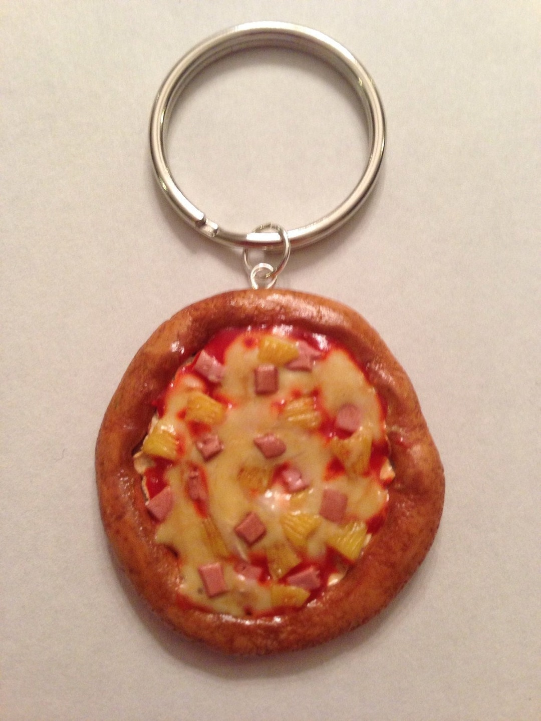 Pizza Keychain - Etsy