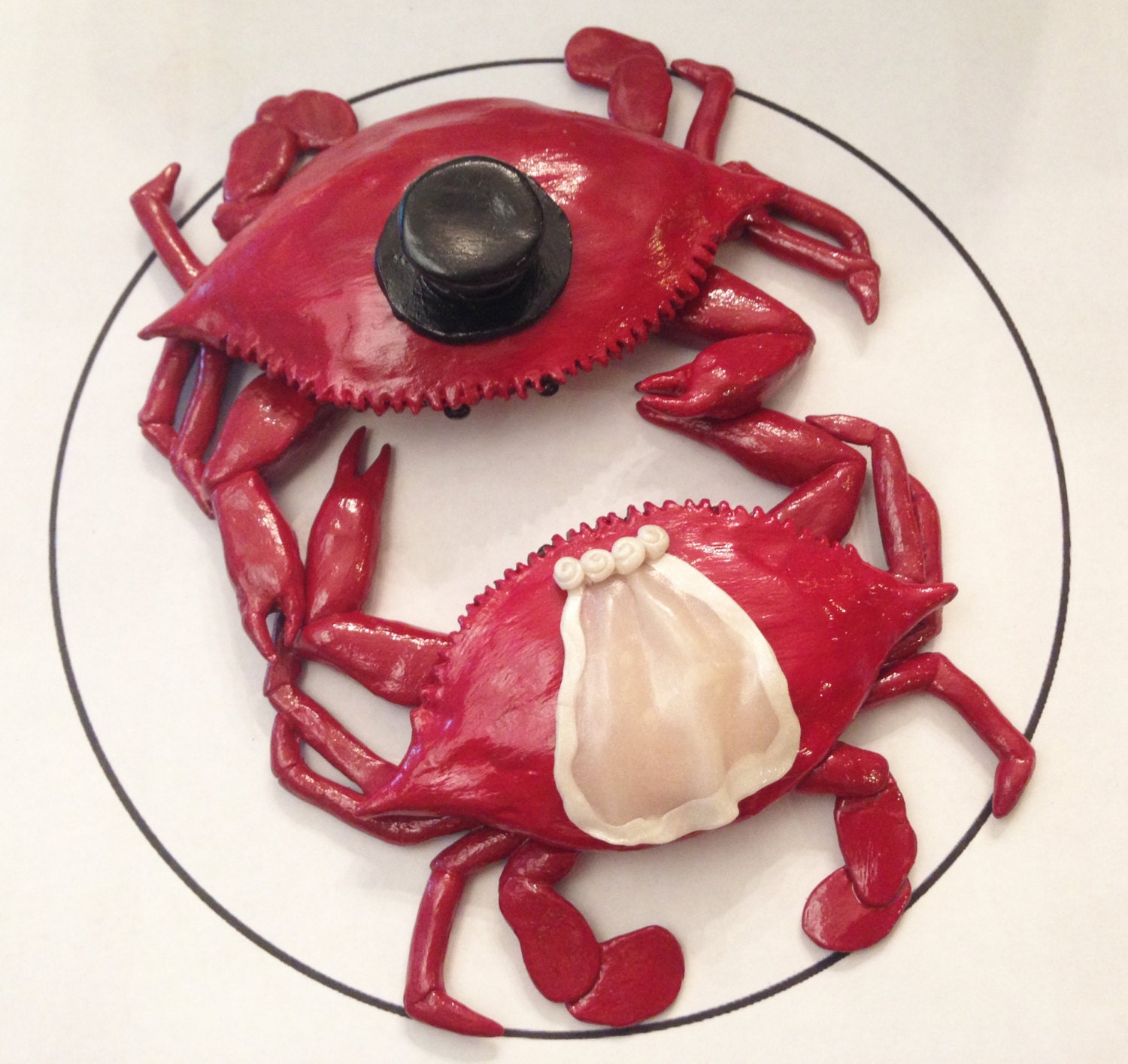 Custom Crab Wedding Cake Topper - Etsy