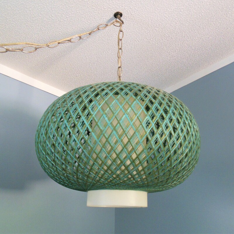 Fiberglass Swag Lamp - Etsy