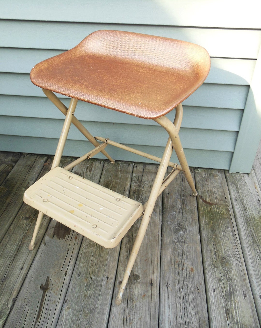 Samsonite Mid-century Metal Step Stool & Seat - Etsy