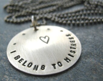 Personalized Slave Tag Property of Mistress Tag BDSM slave | Etsy