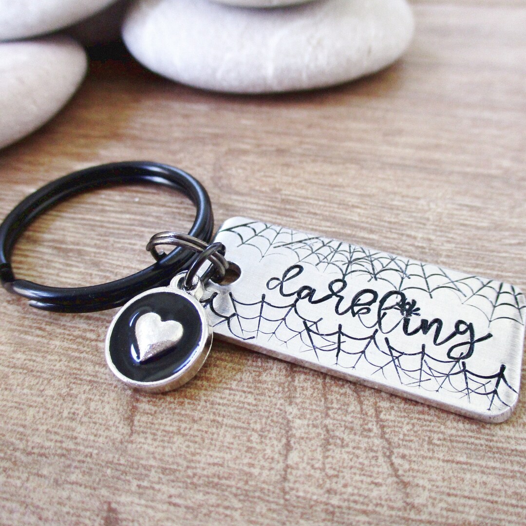 Darkling Keychain Ddlg Goth Girl Keychain Darkside Gifts - Etsy